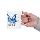 Butterfly Coffee Mug Personalized Tea Cup Gift For Friend Ceramic With ...