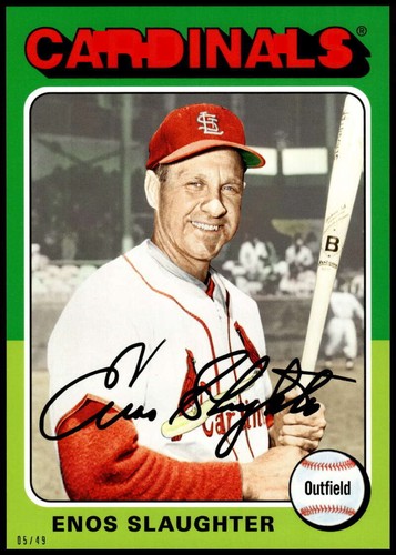 Enos Slaughter 2019 Topps Archives 5x7 #182 5/49 Cardinals | eBay