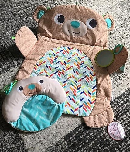 Bright Stars Tummy Time Prop And Play Bear Mat Babies 0M+ | eBay