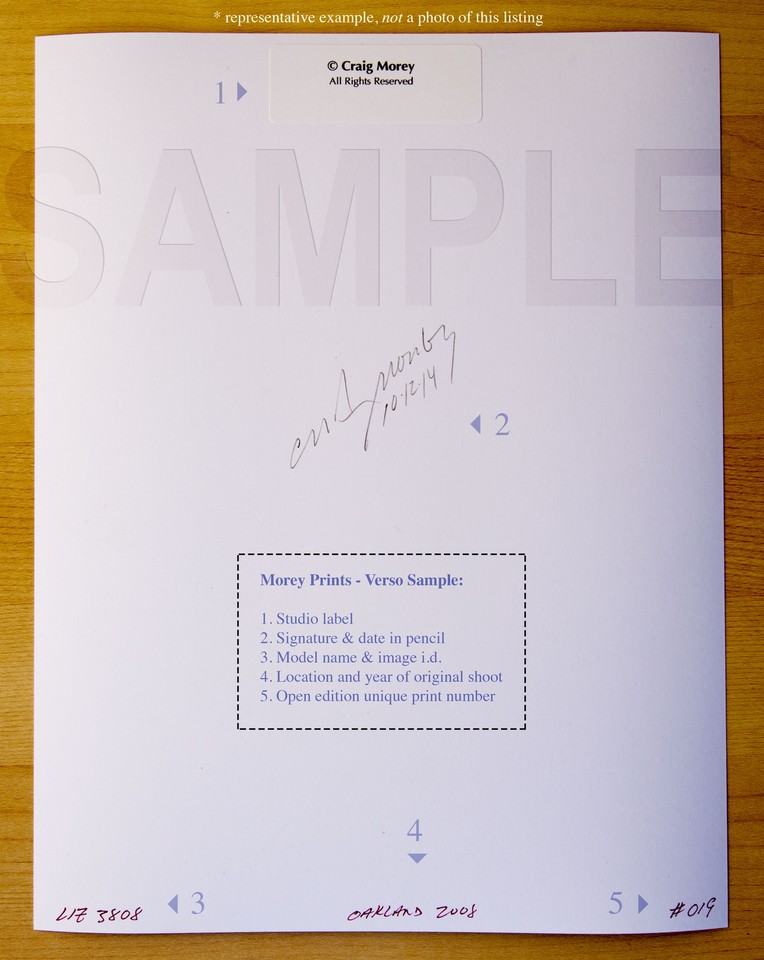 Bergen 92.18 B&W Fine Art Nude Model Original Photo Hand-Signed by ...