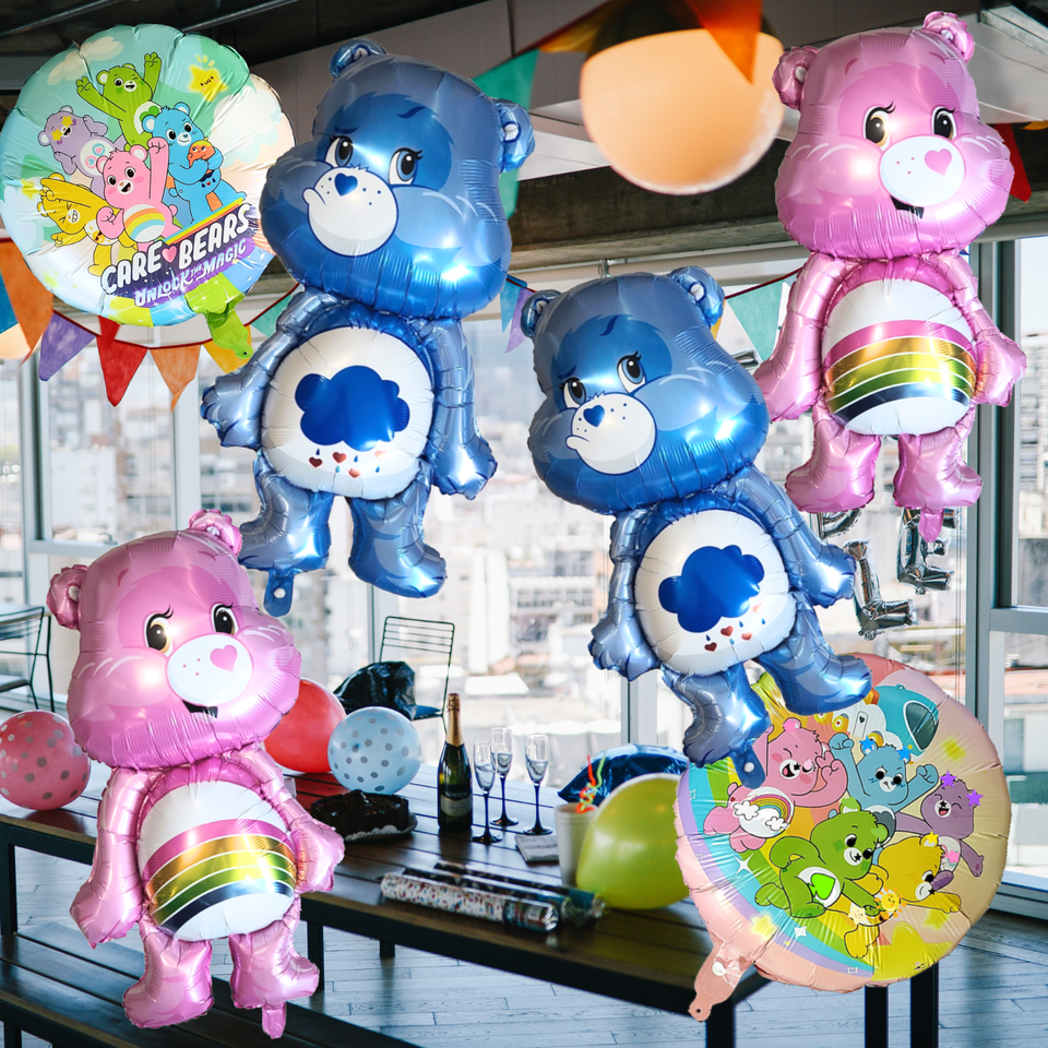 CARE BEARS balloon cake cup plate table birthday party decoration ...