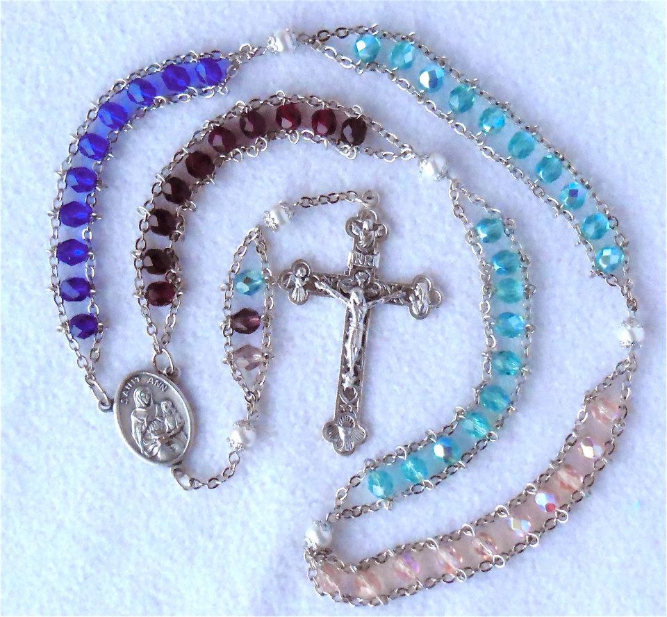 Personalized MOTHERS LADDER ROSARY Beads Unique Special Custom Catholic ...