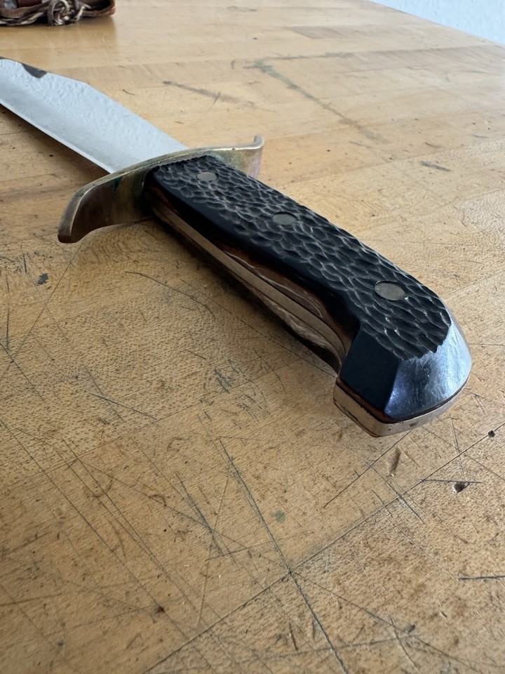 Vintage Western W49 Vintage Bowie Sheath Knife Made In USA | eBay