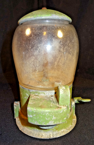 VERY RARE Antique 1930's 1c Coin-Op DAVIS METAL PEANUT VENDOR MACHINE ...