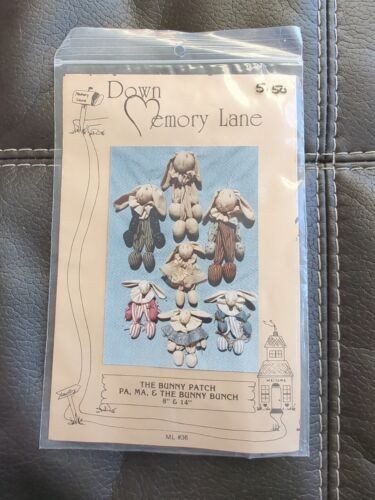 "The Bunny Patch" ©1990 Down Memory Lane Craft Pattern # 36 UNCUT | eBay