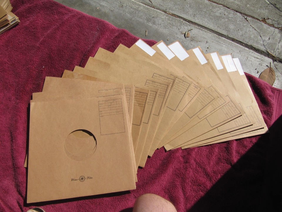 17x Great 12" Disc-O-File RECORD SLEEVES 78 RPM Storage Jazz Blues ...