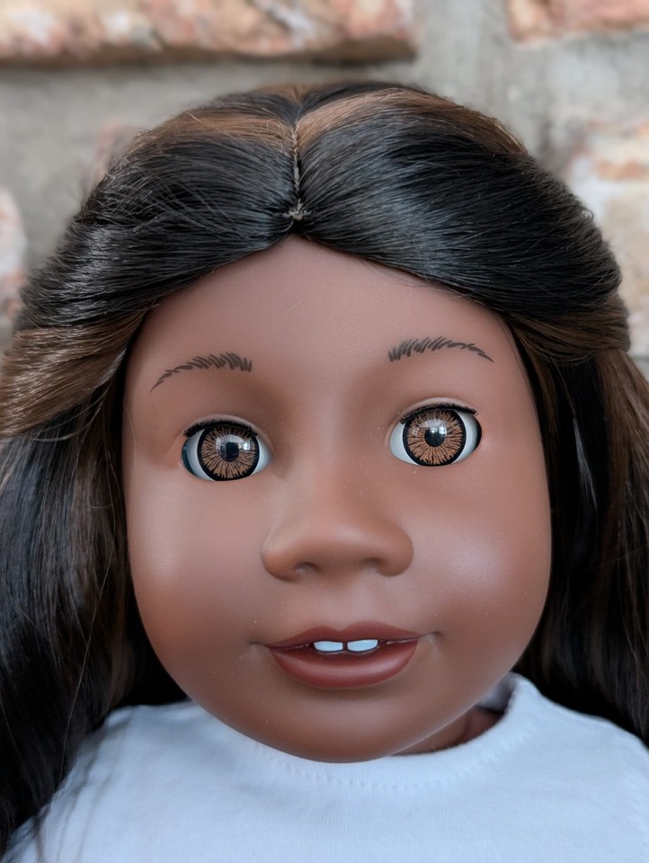 Loren Custom American Girl Doll OOAK Dark Brown Hair Light Brown Eyes ...