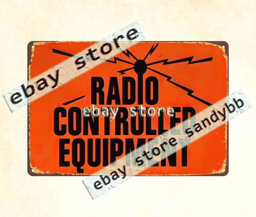 Radio Control Equipment electronic enthusiast gifts metal tin sign wall ...