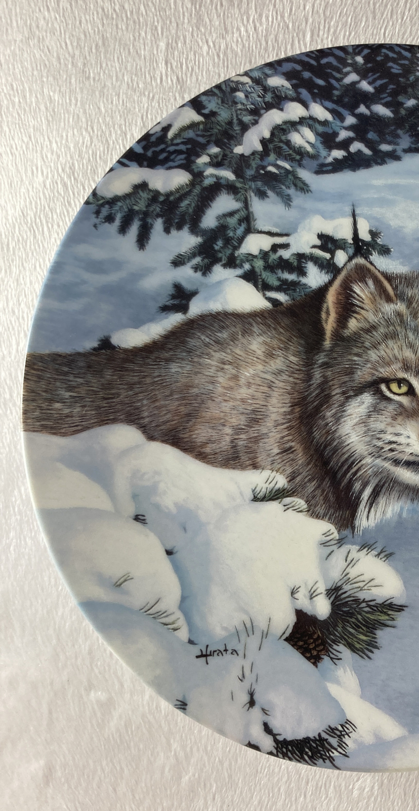 SILENT GUARD Plate Wild Spirits Big Cat Thomas Hirata Winter Pine #4 W ...