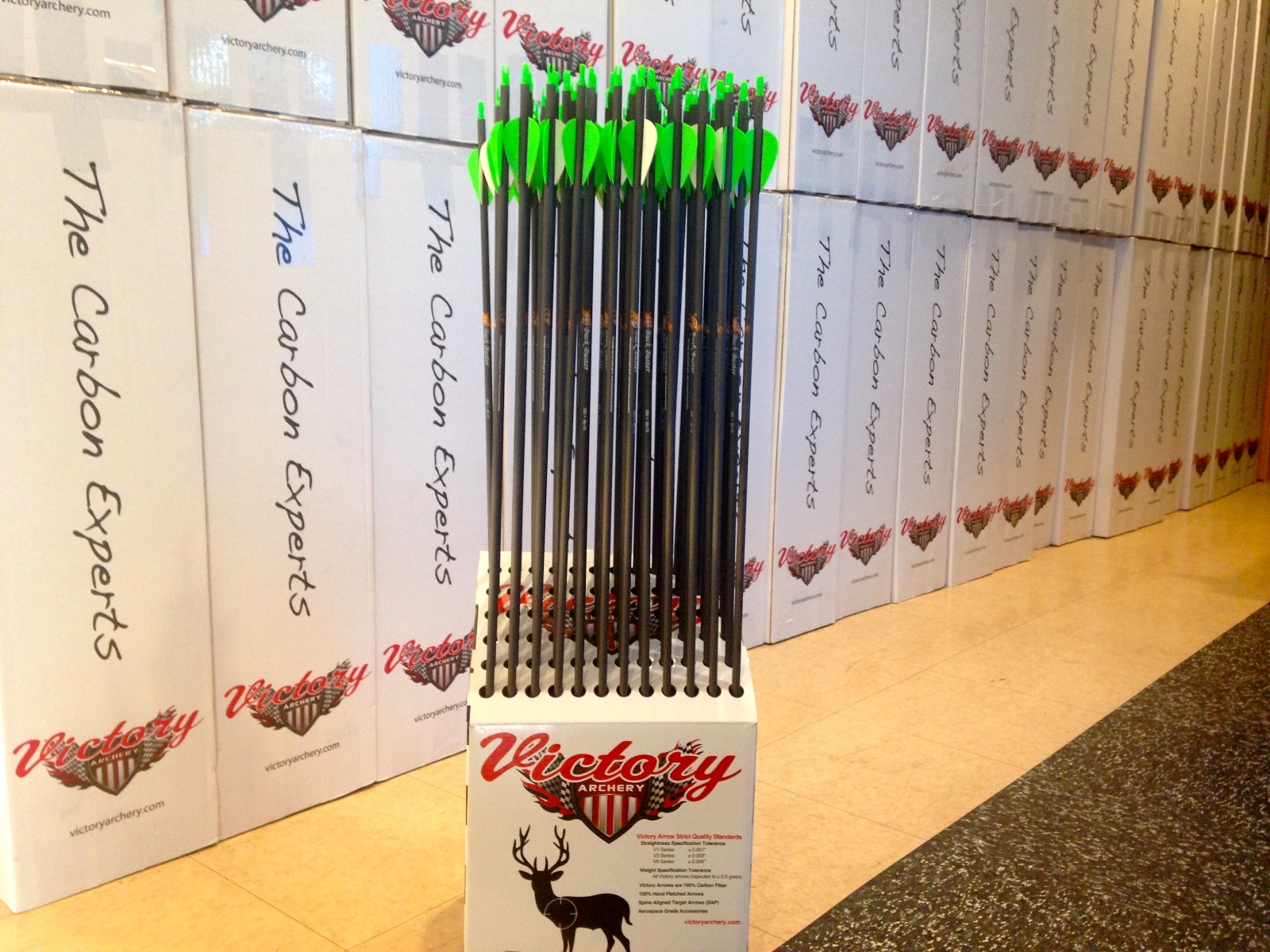 6 VICTORY Buck Buster carbon arrows 350 400 500 *INSERTS AND FREE ...