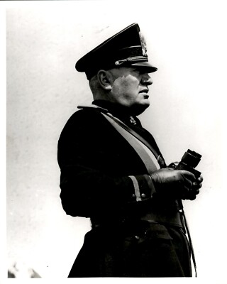 BR6 1939 2nd Gen Restrike Photo BENITO MUSSOLINI Italian Fascist Leader ...
