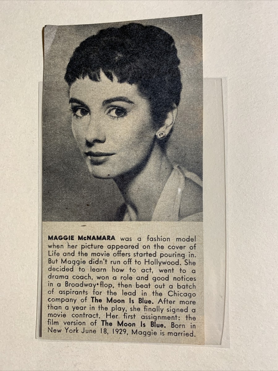 Maggie Mcnamara THE MOON IS BLUE [US 1953] MAGGIE MCNAMARA, WILLIAM