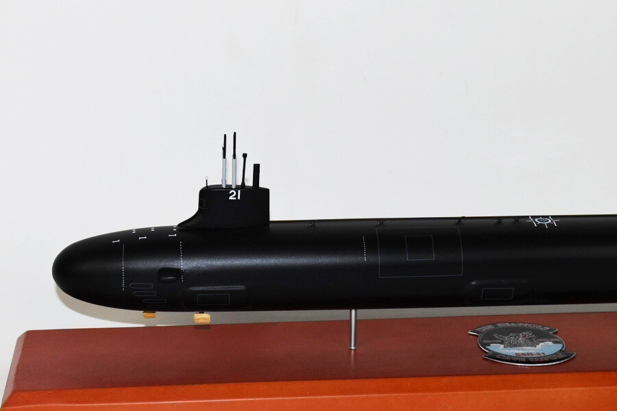 USS Seawolf (SSN-21) Submarine,Navy,Scale Model,Mahogany,20 inch ...
