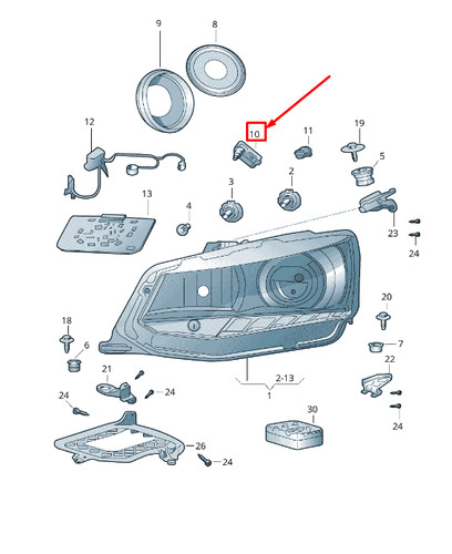 NEW VW BEETLE 5C HEADLIGHT RANGE CONTROL MOTOR 5C5941295 ORIGINAL NO🇺🇸 ...