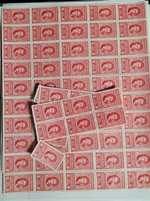 US Stamps 1948-50s Documentary MNH Stamp Hoard in Multiples Scott Value ...