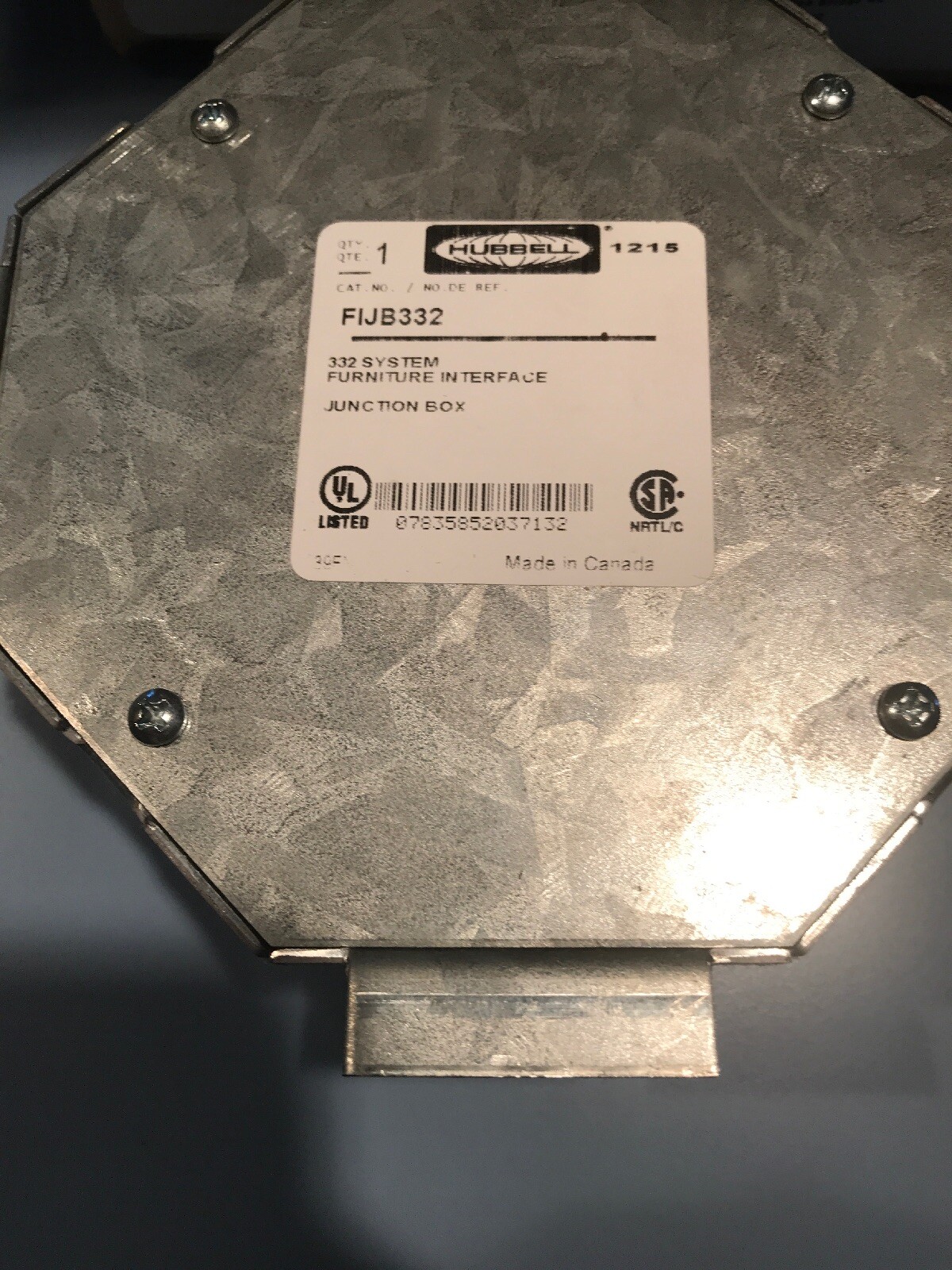 Hubbell+FIJB332+Furniture+Interface+Junction+Box for sale online | eBay