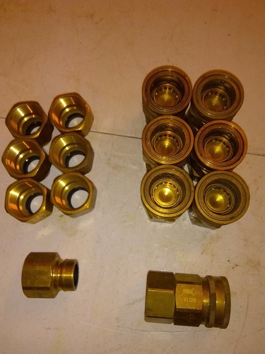 (7) Snap-Tite BVgfc-20F Brass H-Shape Quick-Disconnect Hose Coupling | eBay