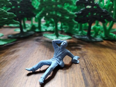 Vintage Marx Custer's Last Stand Playset Powder Blue Confederate ...