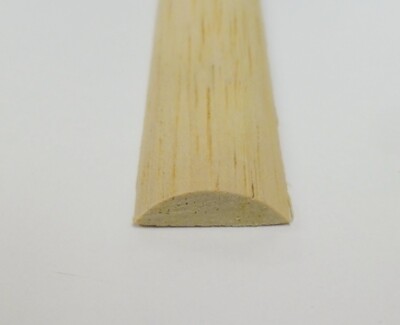 Half round decorative trim moulding 18x6mm 1170mm beading wooden timber ...