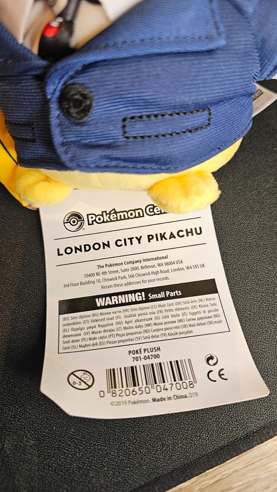 Pokemon Cente London City Pikachu Limited Edition Plush London 2019 ...