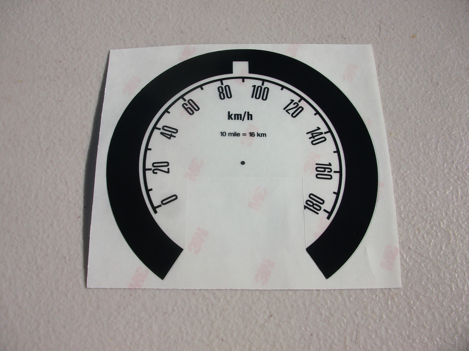 NEW AUSTRALIAN MADE METRIC SPEEDO CONVERSION DECAL STICKER TO FB EK ...