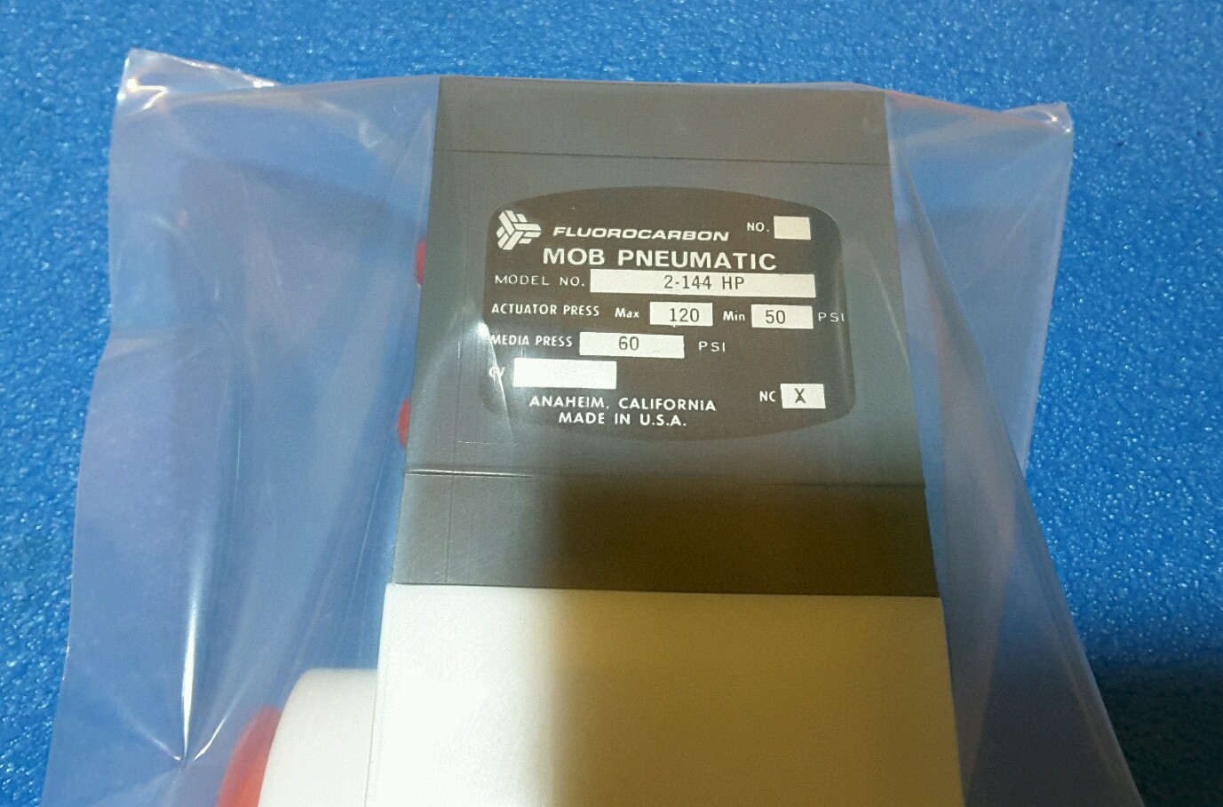 FLUOROCARBON MOB PNEUMATIC 2-144 HP PNEUMATIC VALVE BODY, 1" NPT | eBay