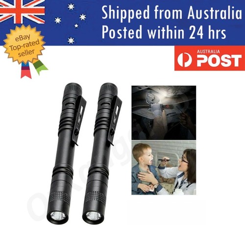 Tactical Flashlight Small LED Torch Light Mini Pen Micro Tiny Penlight ...