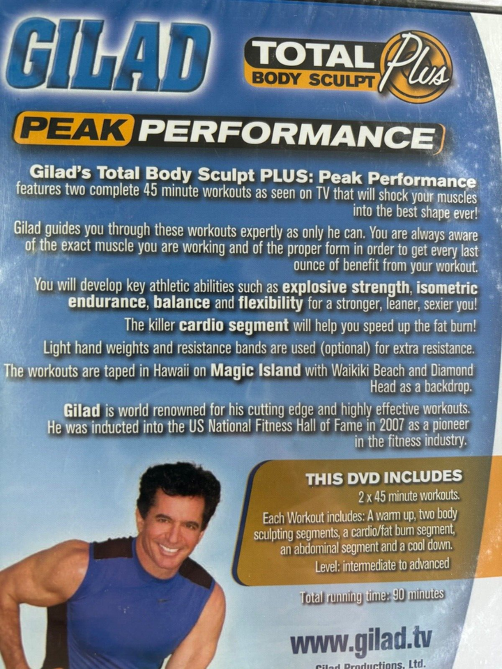 Gilad's Total Body Sculpt Plus:Peak Performance 2 45 minute workouts ...