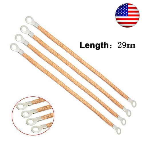 4x 11.4" Engine Ground Strap Cable Kit For Cars Truck Firewall Engine ...