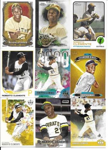 Lot of 9 Different Roberto Clemente Cards Pirates | eBay
