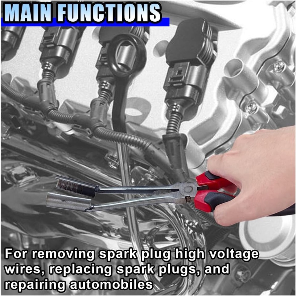 Car Spark Plug Wire Removal Pliers Tool High Voltage Cylinder Cable ...