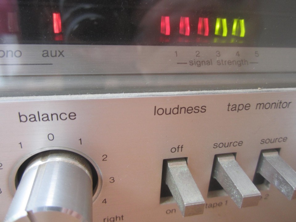 FOR PARTS Technics SA-404 FM/AM Stereo Receiver - AUX & PHONO WORK BUT ...