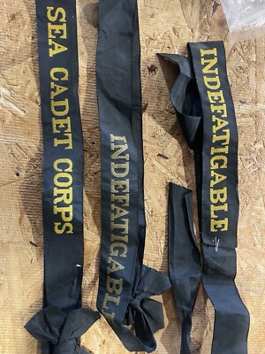 Royal Navy Cap Tallies | eBay UK