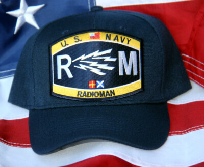 RADIOMAN RM RATE RATING HAT PATCH CAP US NAVY PIN UP WOWRH Radio Man ...