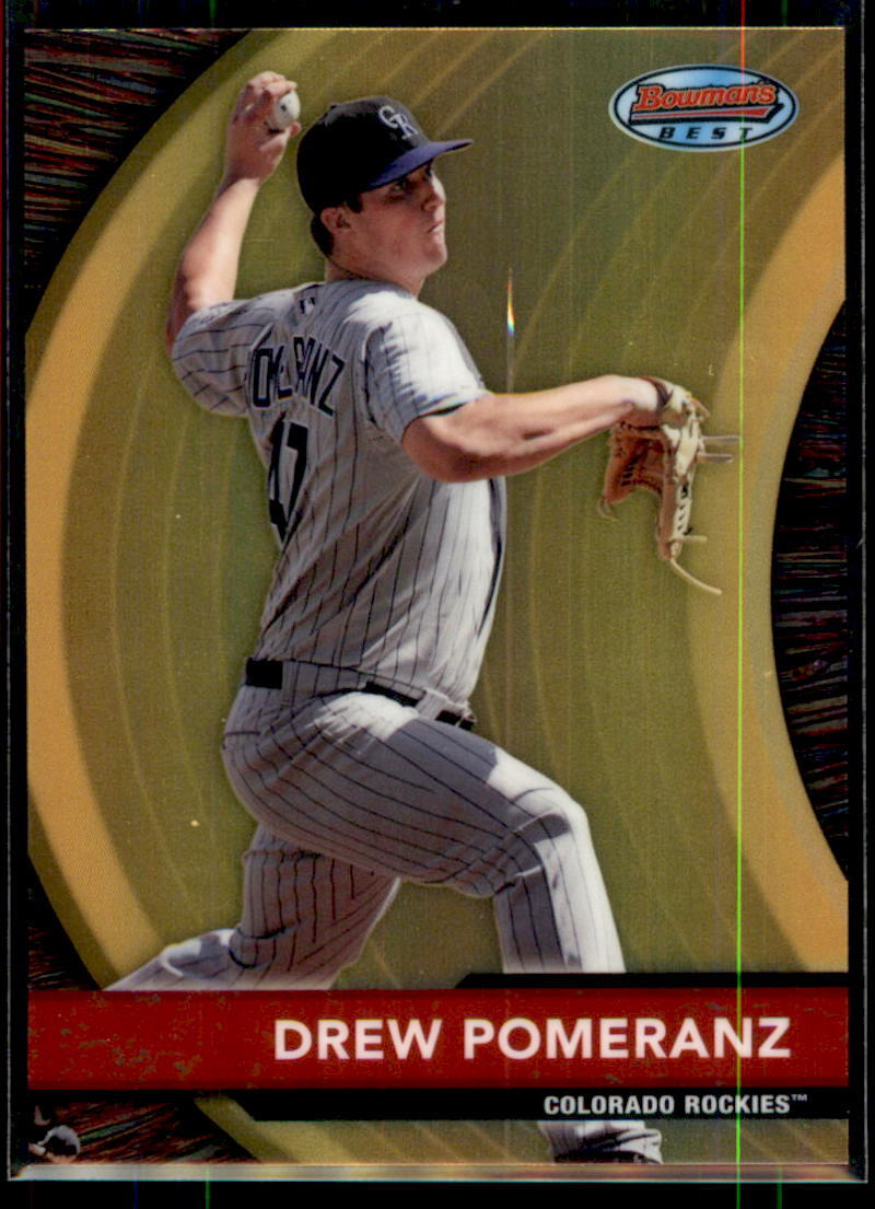 2012 Bowman Bowman's Best Drew Pomeranz #BB5 Colorado Rockies | eBay
