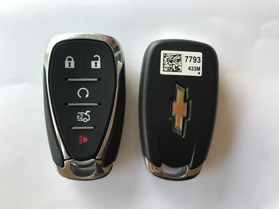 1 OEM GM CHEVROLET REMOTE START SMART KEY FOB 13547793 HYQ4ES Trunk 5b ...