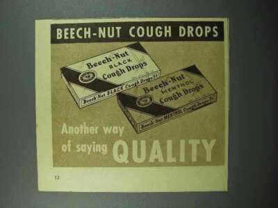 1936 Beech-Nut Cough Drops Ad - Quality | eBay