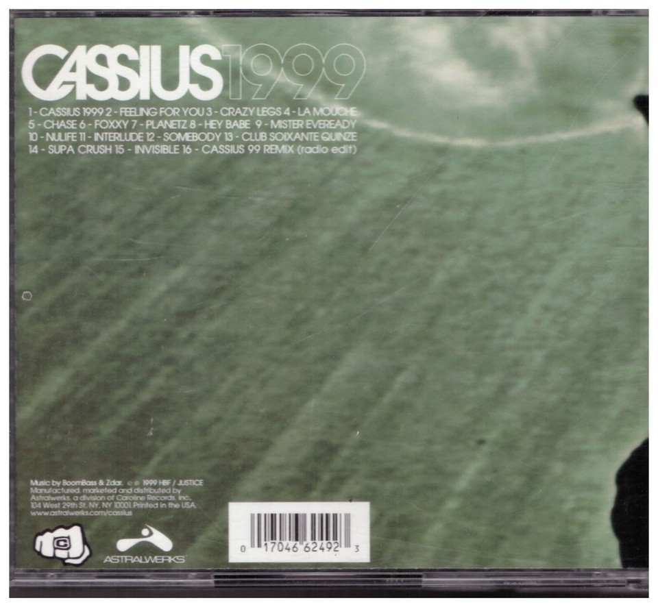 Cassius 1999 [CD] Feeling for you,Crazy Legs,La Mouche,Chase,Foxxy ...