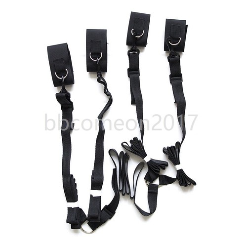 restraint For Couples Role Play Bed Full Handcuffs Ankle Cuffs Binding ...