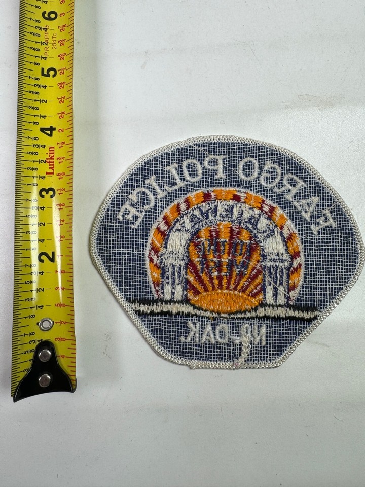 Fargo Police North Dakota ND Gateway to the West Patch B7 | eBay