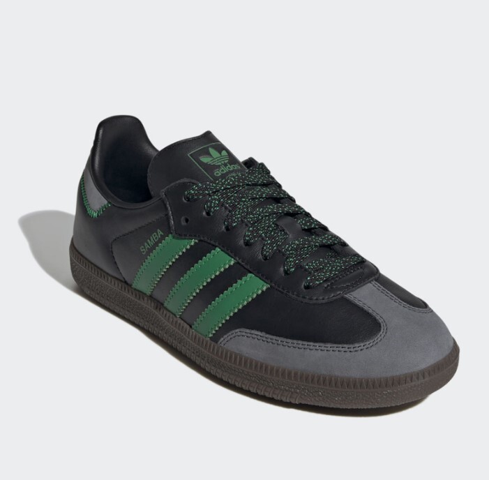 Adidas Samba OG Black Green IE6520 Womens Sneakers | eBay