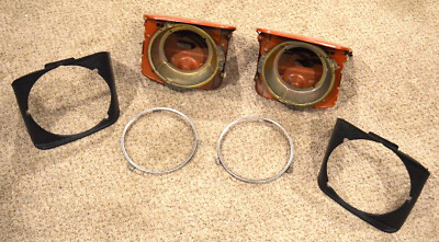 1979 1980 MAZDA RX7 RX-7 HEADLIGHT MOUNTS SURROUNDS BEZEL TRIM RINGS ...