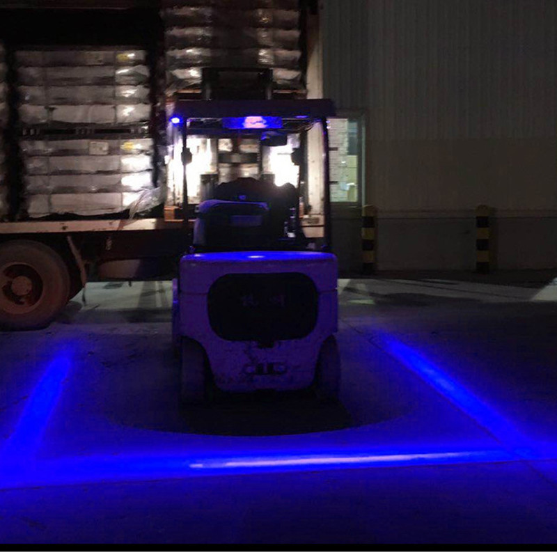 Blue Light Forklift Safety Sign Forklift Blue Spotlight Warns