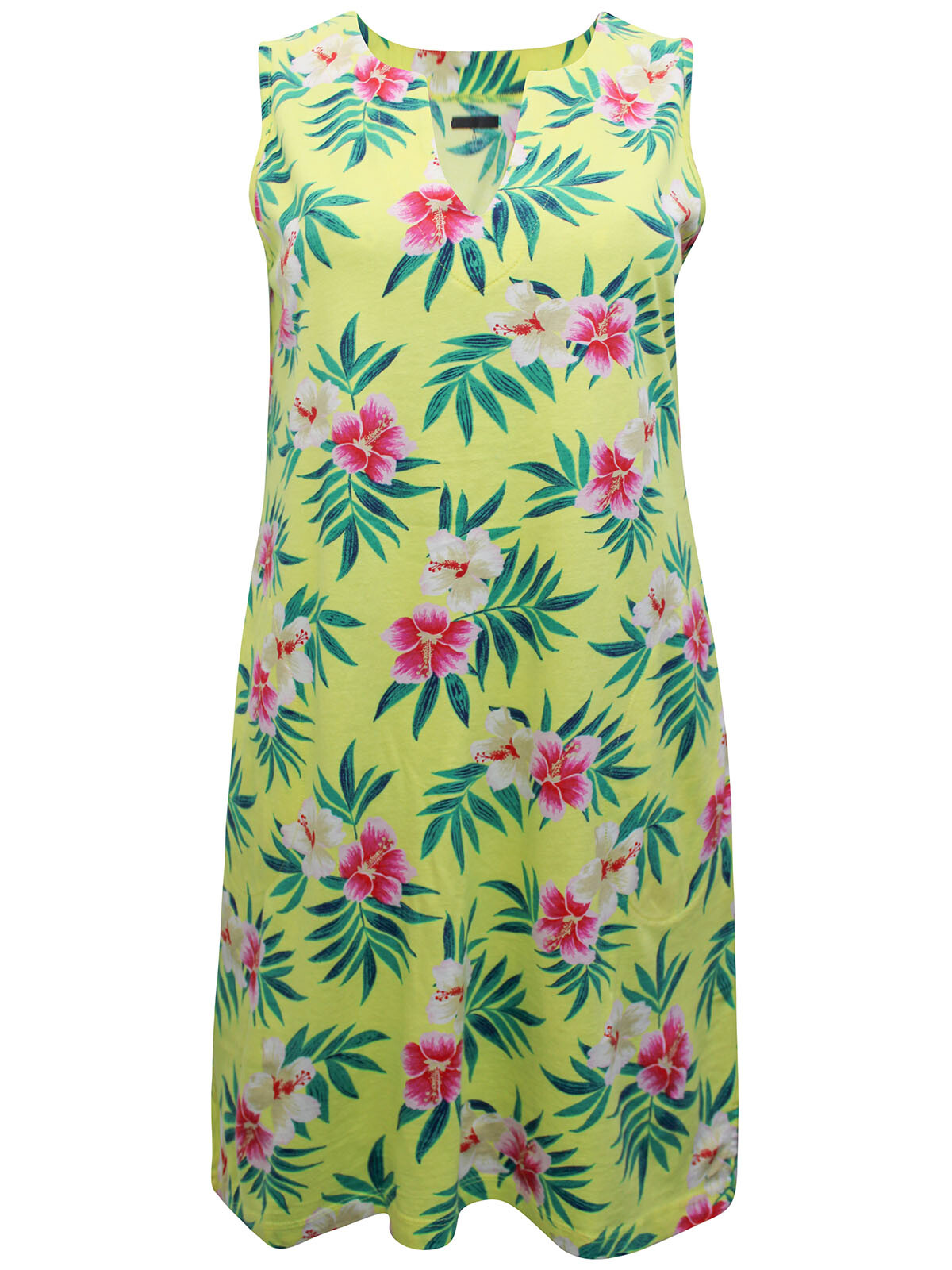 Lands' End Sundress Swim Cover Up 100% Cotton Floral Beach Holiday Plus ...