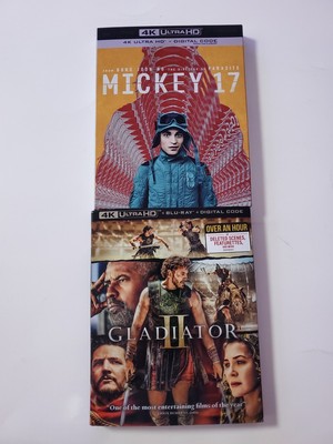 MICKY 17+ GLADIATOR 4K ULTRA HD W/SLIPCOVERS, | eBay
