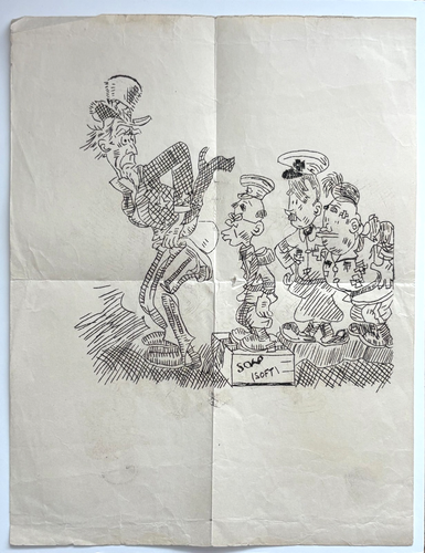 World War II: Uncle Sam and the Three Axis Leaders Cartoon | eBay