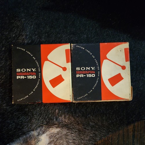 2 Sony 7" Professional Recording Tapes Reel to Reel PR-150 NIB NOS 1800 ...