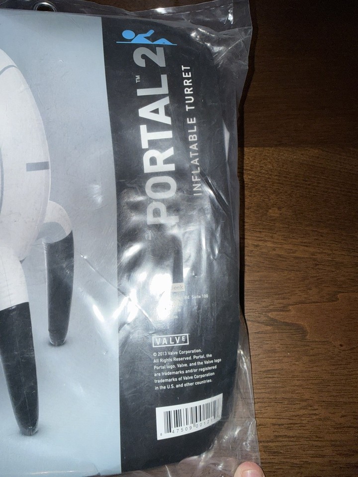 Portal 2 Valve ThinkGeek Inflatable Turret New Rare 2012 Video Games | eBay