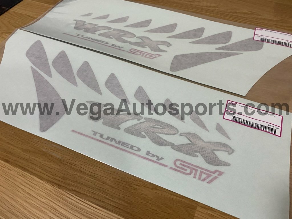 "WRX " Rear 1/4 Side Decal Set to suit Subaru Impreza Type R WRX STI ...