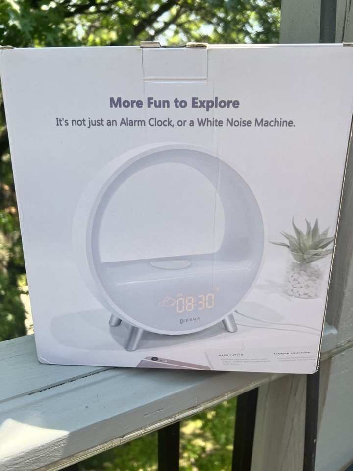 EUC Dekala Arches Gradual Sunrise Alarm Clock with Wireless Charging ...